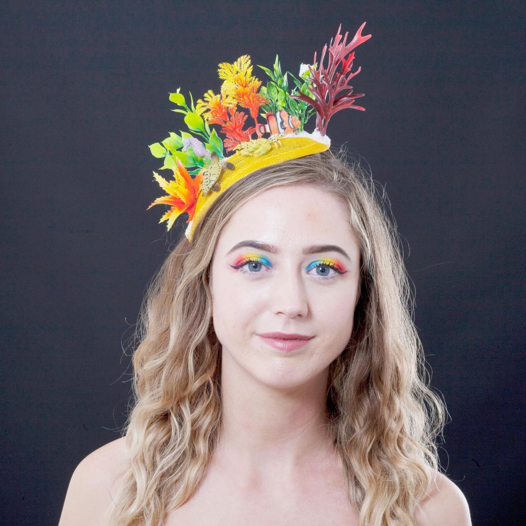 Mermaid Fascinator with Sea Creatures - theheadonista