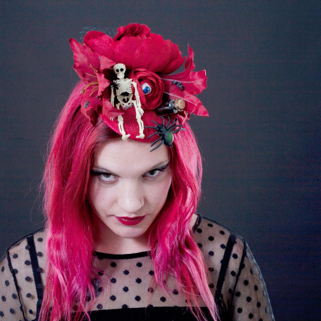 Gothic Halloween Fascinator - theheadonista